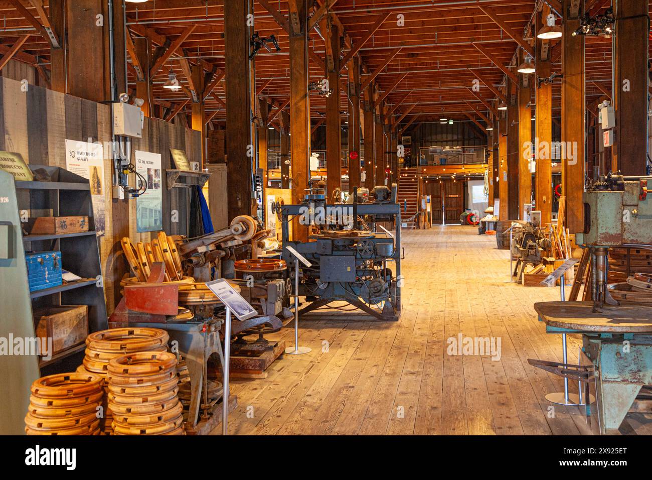 Interior view of the Seine Netloft at the heritage Britannia Shipyard ...