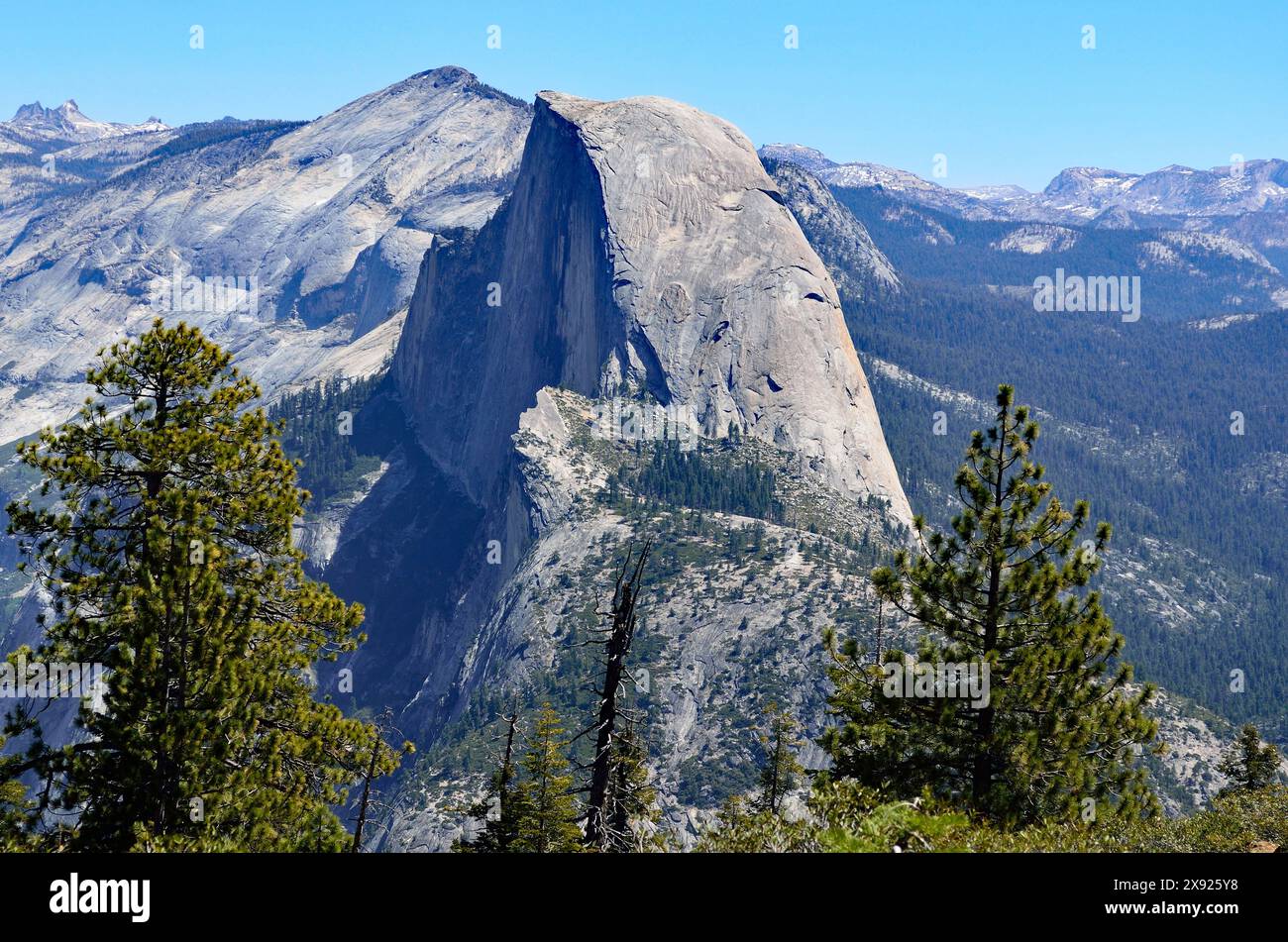 Half Dome Granite Dome, Yosemite National Park, California, USA Stock ...