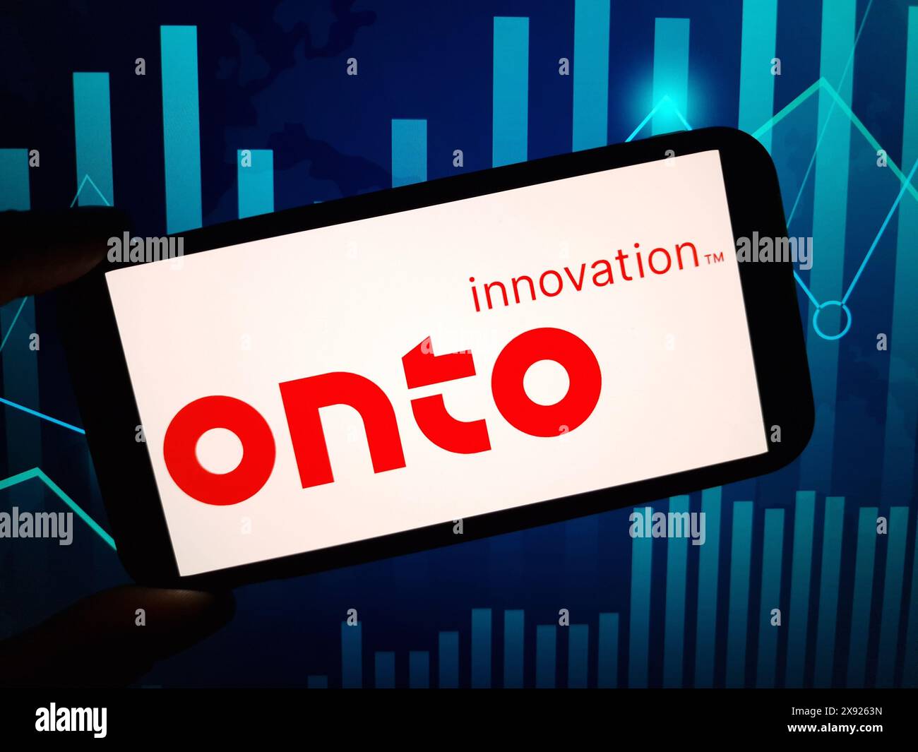 Konskie, Poland - May 27, 2024: Onto Innovation company logo displayed ...