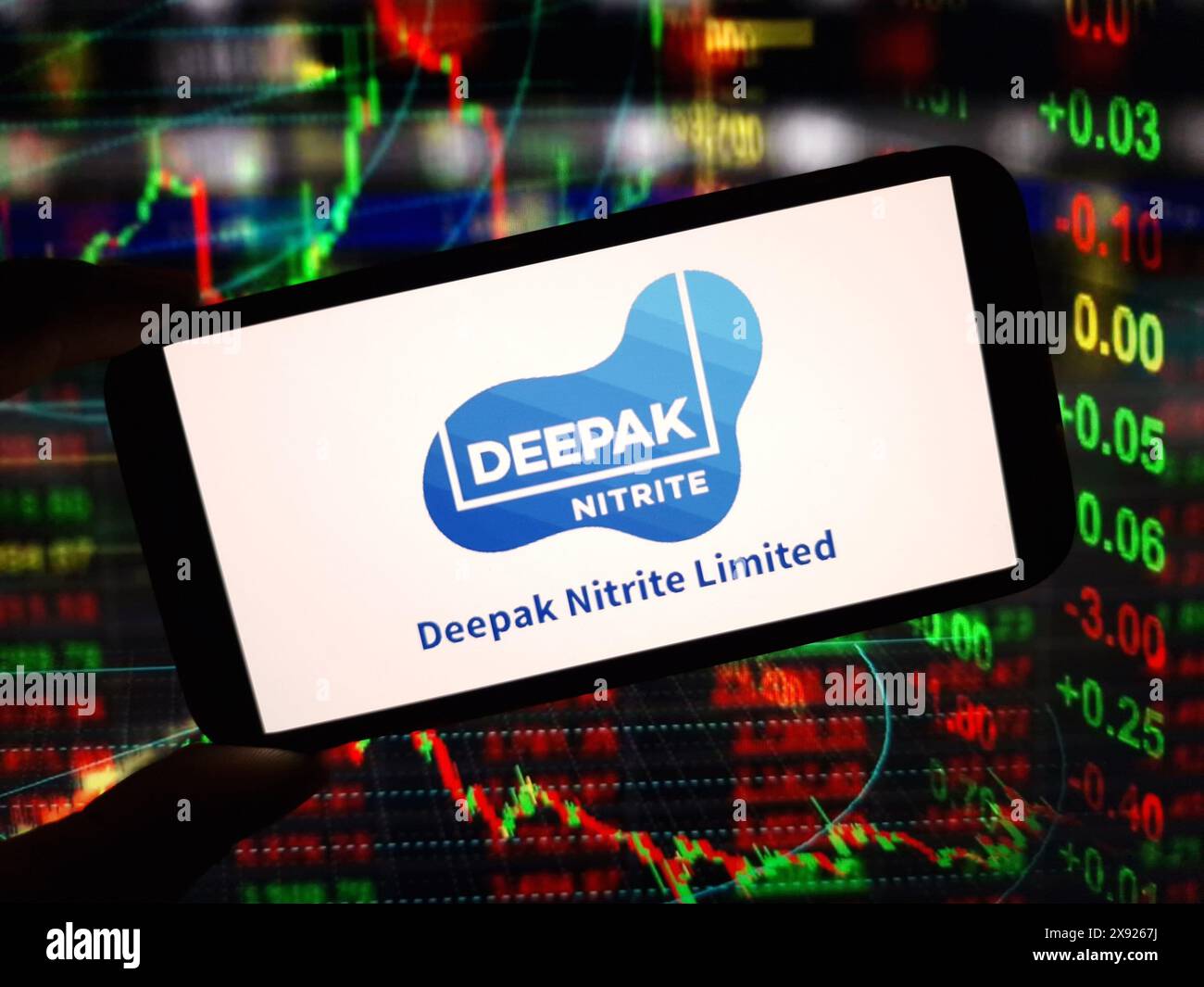 Konskie, Poland - May 27, 2024: Deepak Nitrite company logo displayed ...