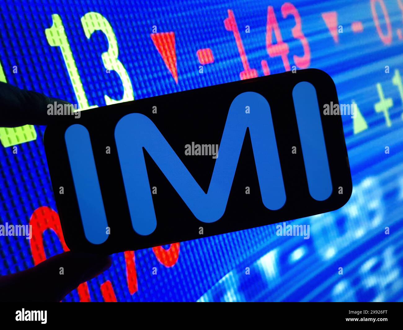 Konskie, Poland - May 27, 2024: IMI plc company logo displayed on ...