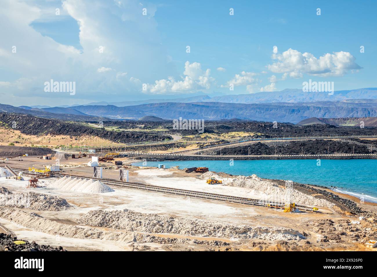 Port de Goubet, salt mines port terminal , Tajourah region, Djibouti ...