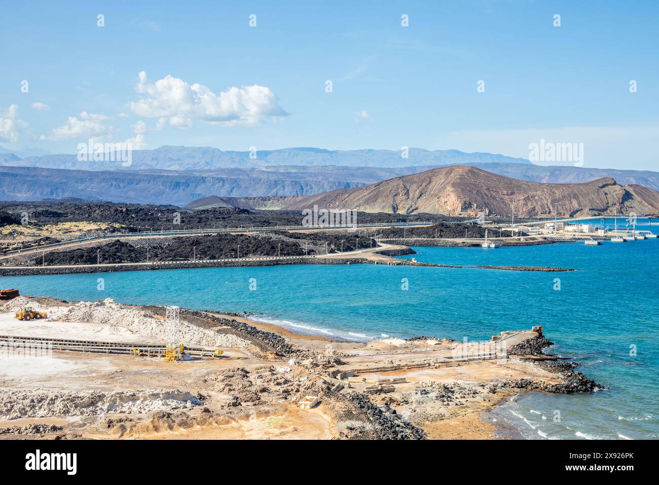 Port de Goubet, salt mines port terminal , Tajourah region, Djibouti ...