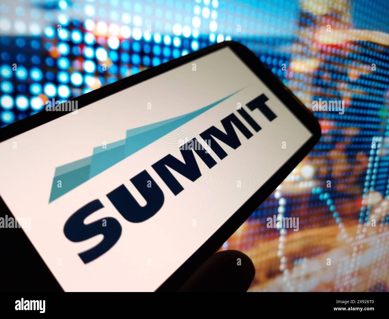 Konskie, Poland - May 27, 2024: Summit Materials company logo displayed ...