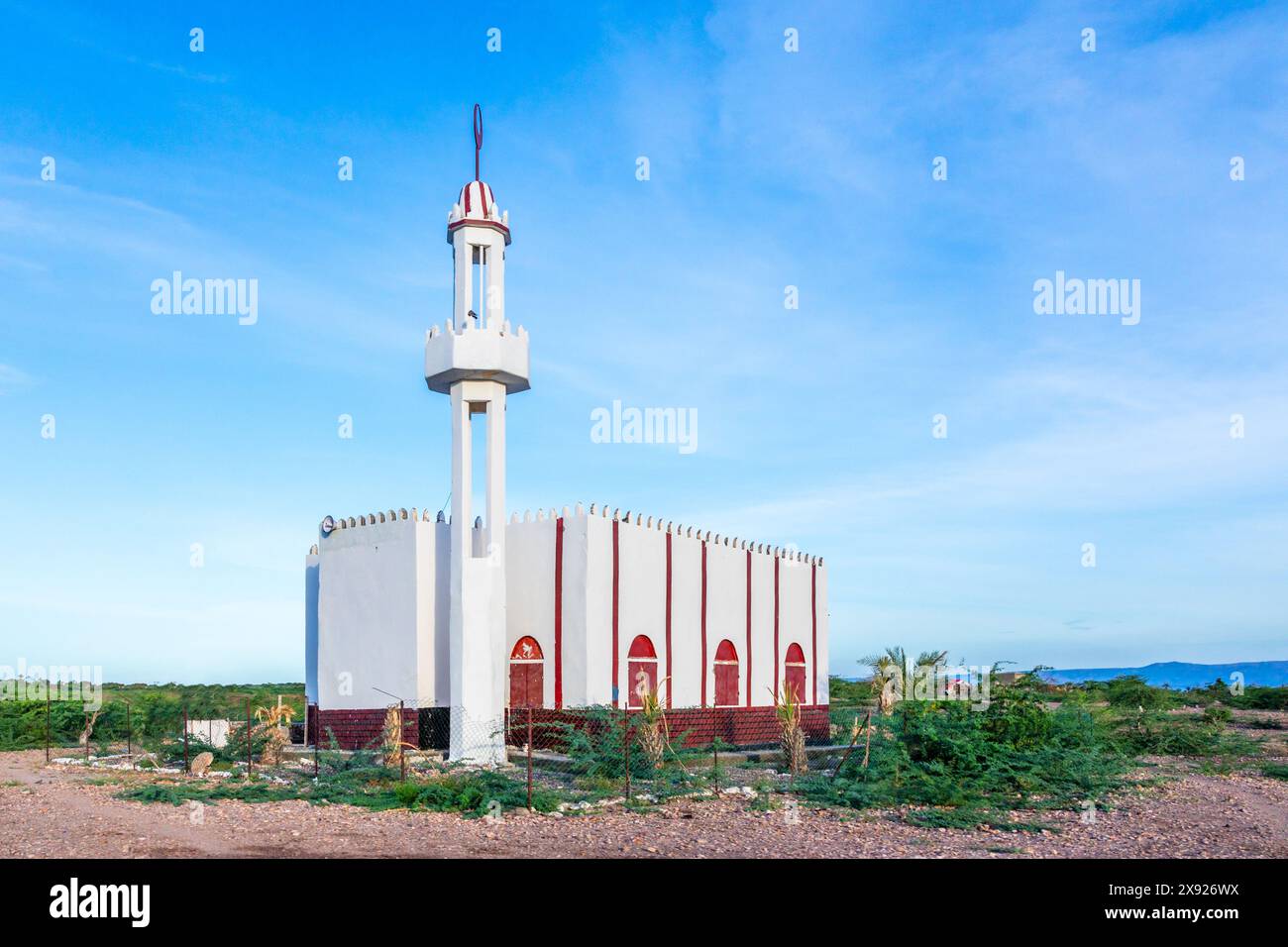 Mosque with the green dome, Tajourah region, Djibouti, Horn of Africa ...