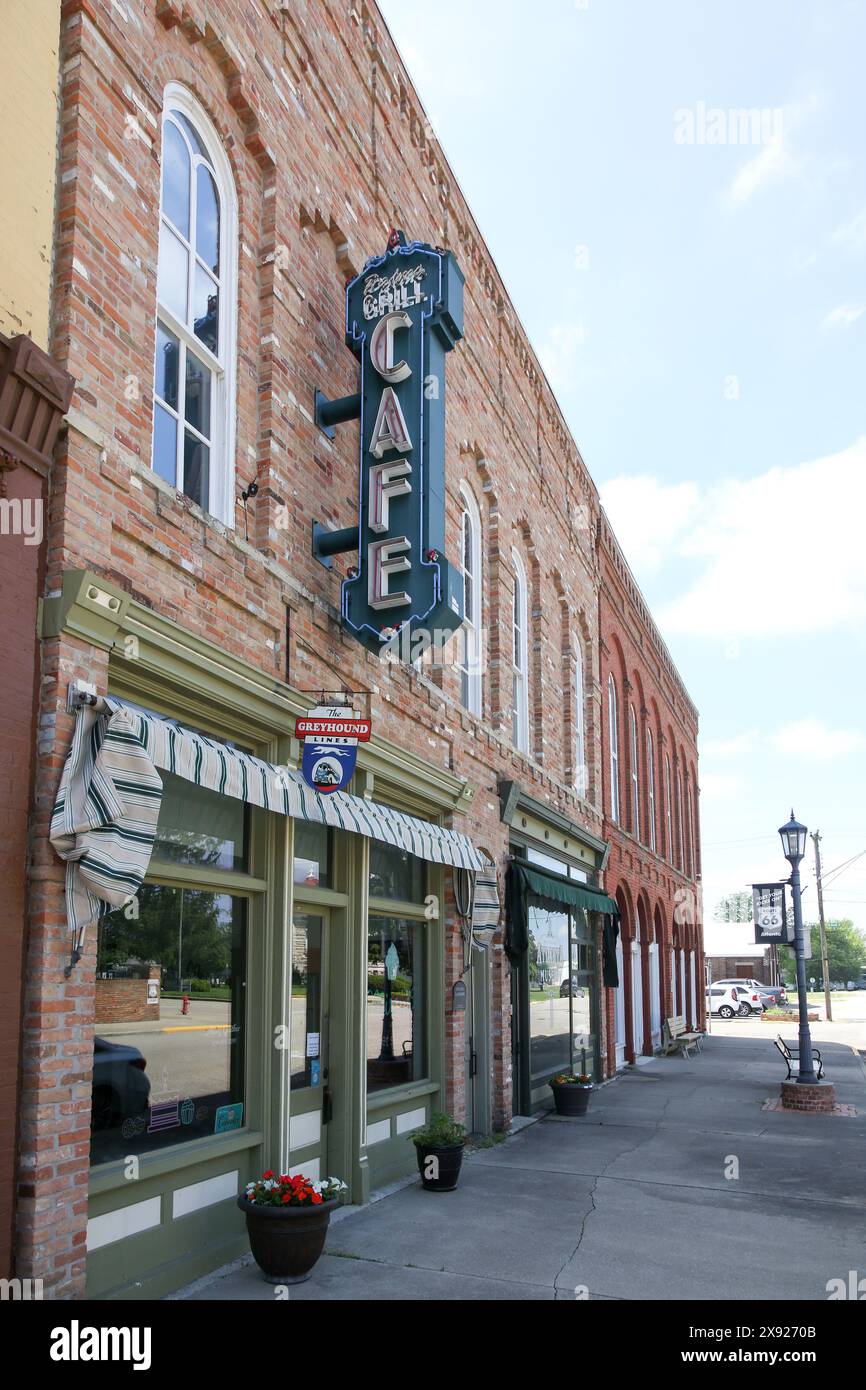 Downtown Atlanta, Illinois Stock Photo - Alamy