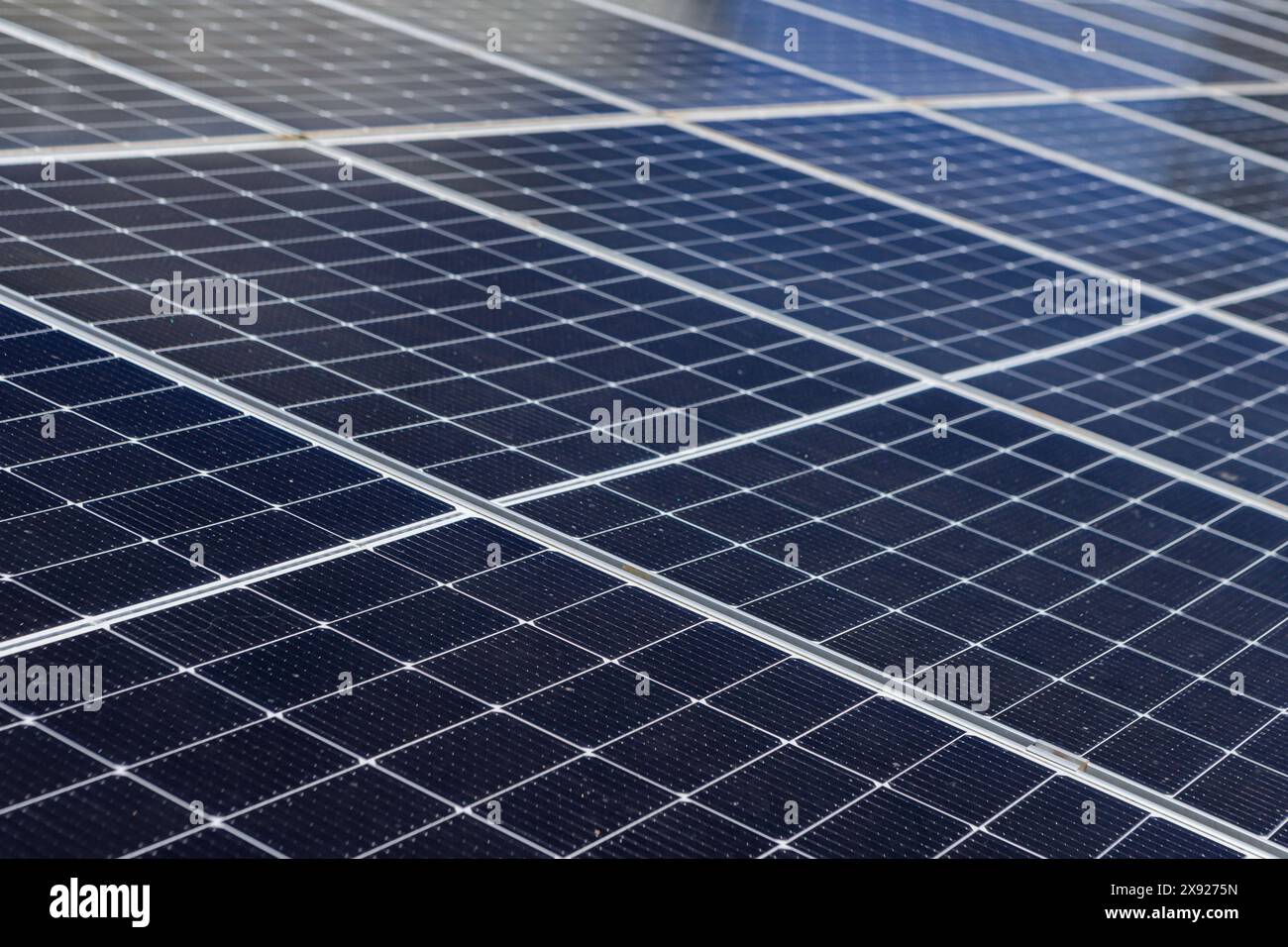 Photovoltaic plate, which transforms sunlight into energy, with a focus ...