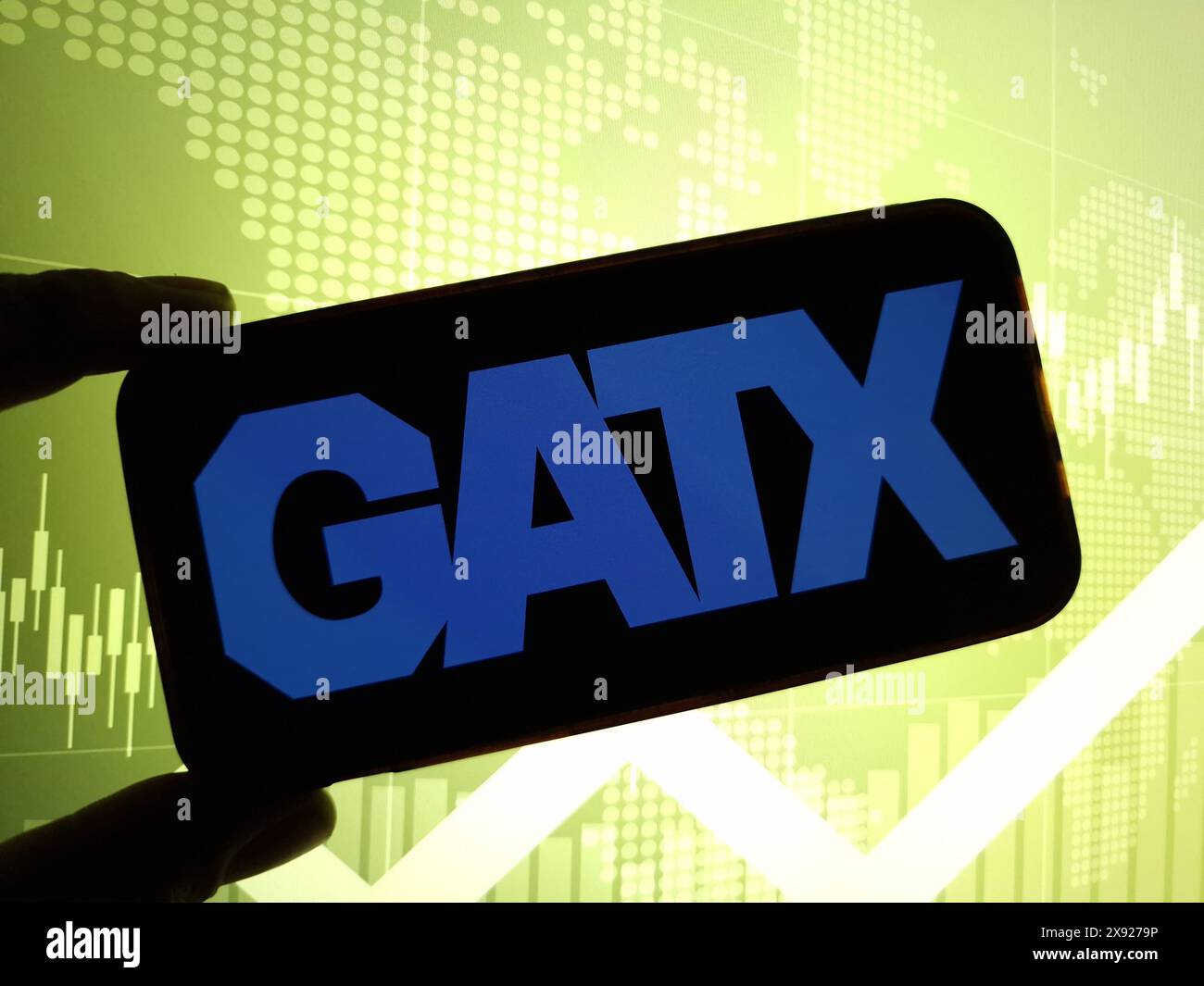 Konskie, Poland - May 27, 2024: GATX company logo displayed on mobile ...