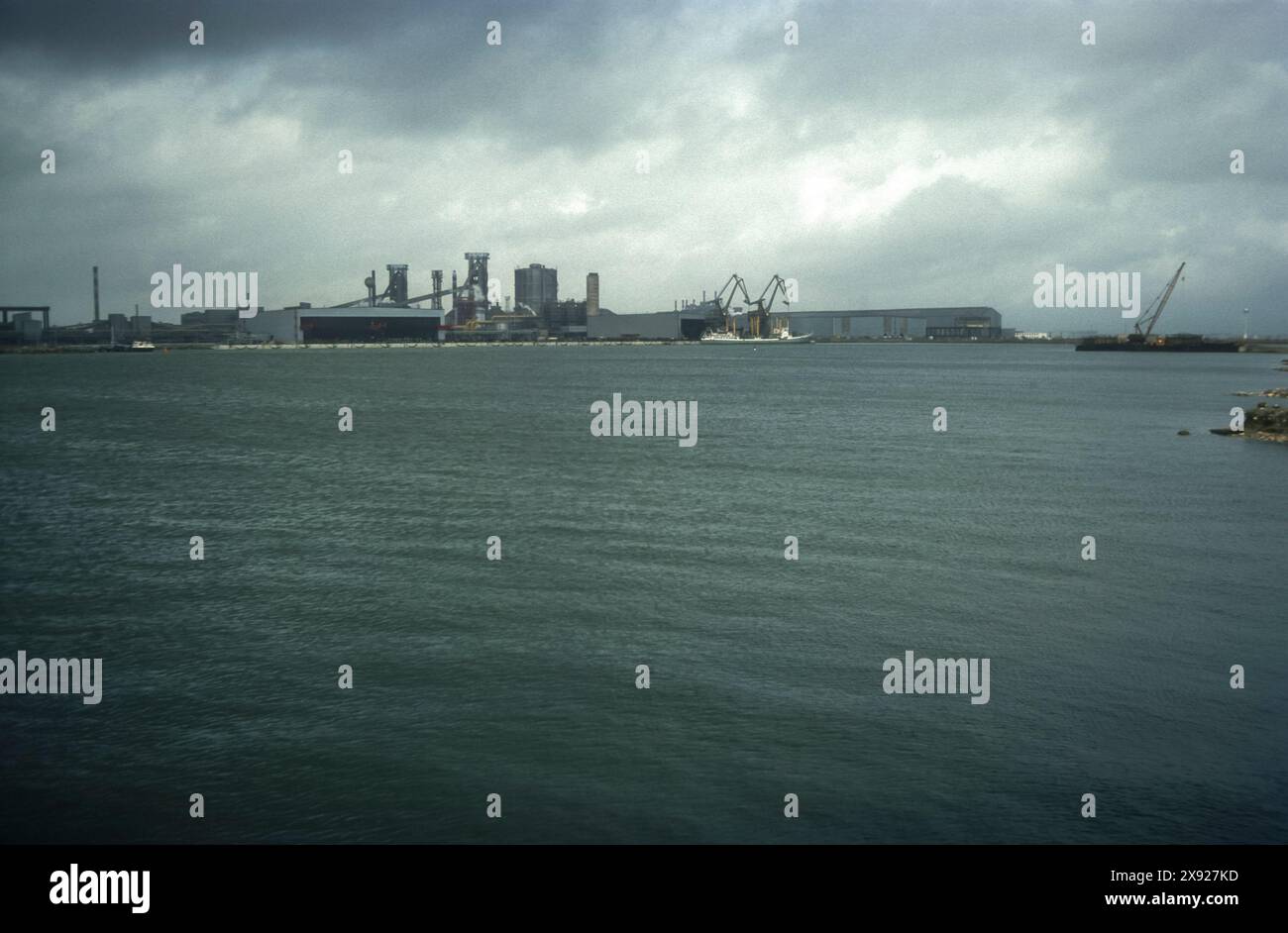 1970s archive image of the Fos-sur-Mer site of Marseille-Fos Port ...