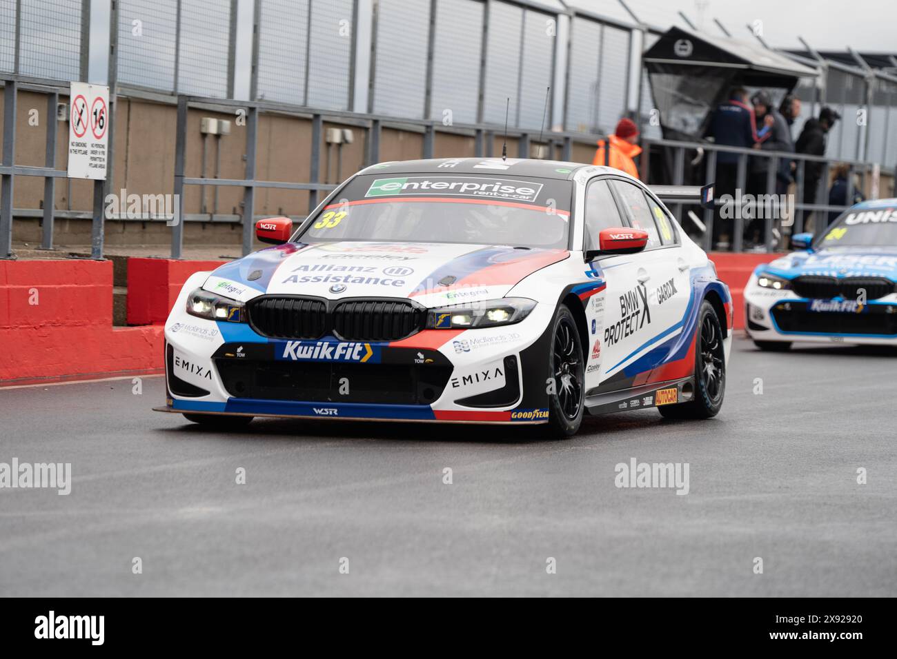 Adam Morgan 33 Team BMW Leaves The Pits Round 1 Donington Park 2024 ...
