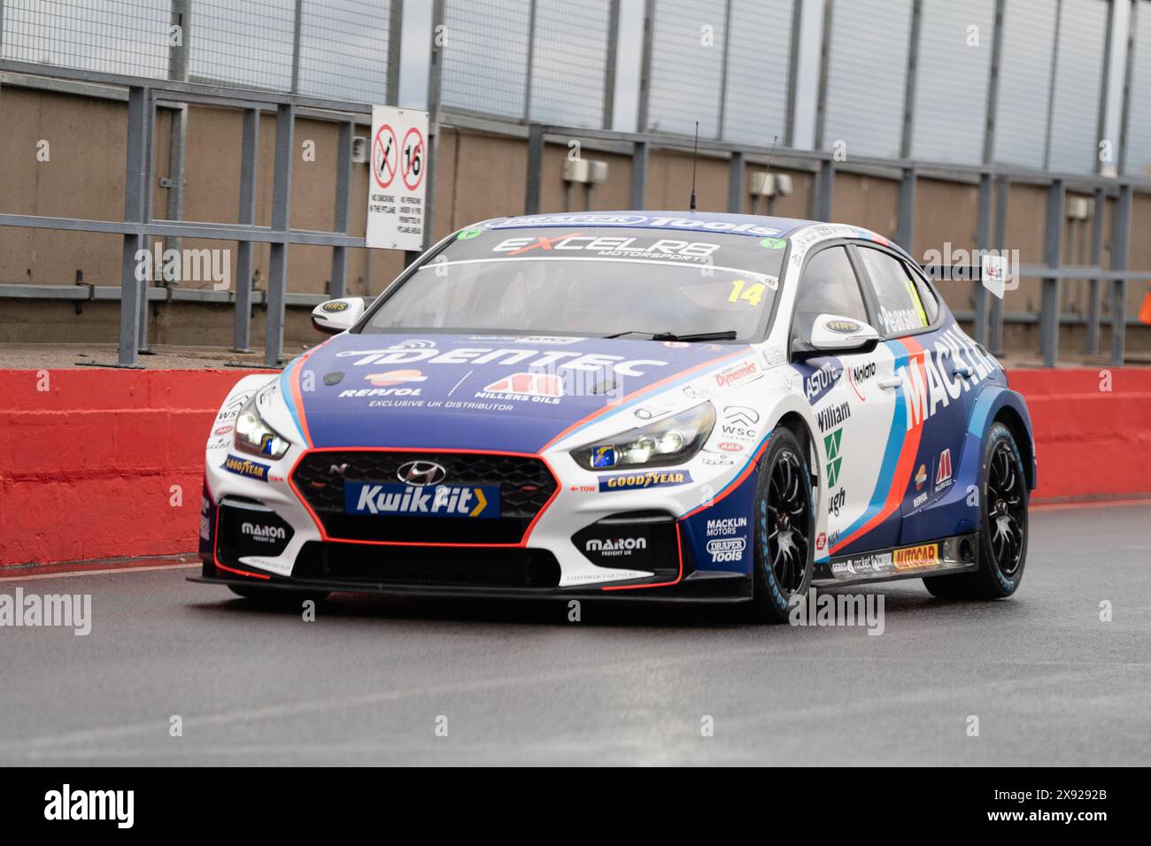 Ronan Pearson 14 Excelr8 Motorsport Leaves The Pits Round 1 Donington ...