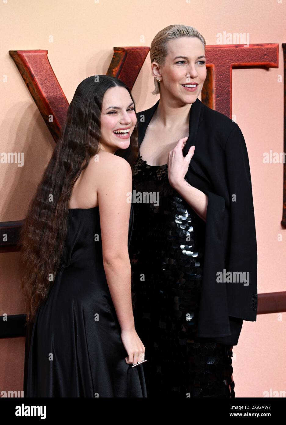 London, UK. May 28th, 2024. Dafne Keen and Rebecca Henderson arriving ...