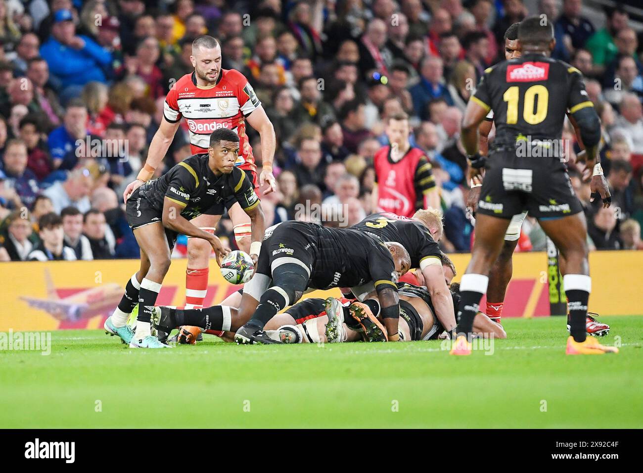 Sharks Scrum-half Grant Williams (9) during the European Rugby ...