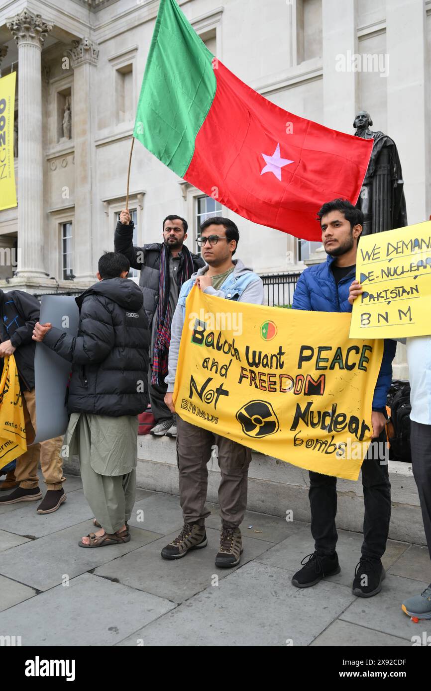 London, England, UK. 28th May, 2024. 25 years after five nuclear bombs ...
