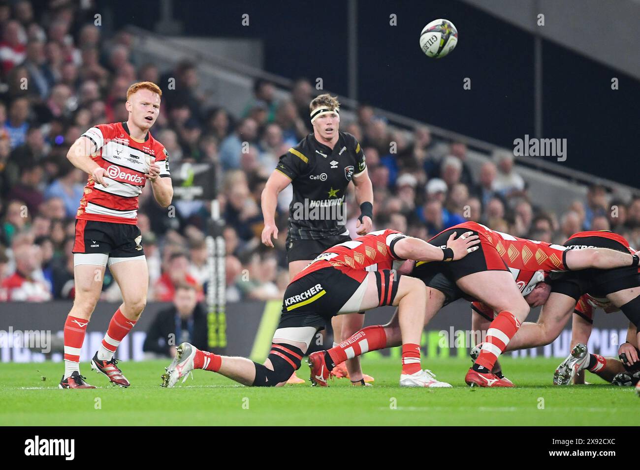 Gloucester Rugby Scrum Half Caolan Englefield (9) during the European ...