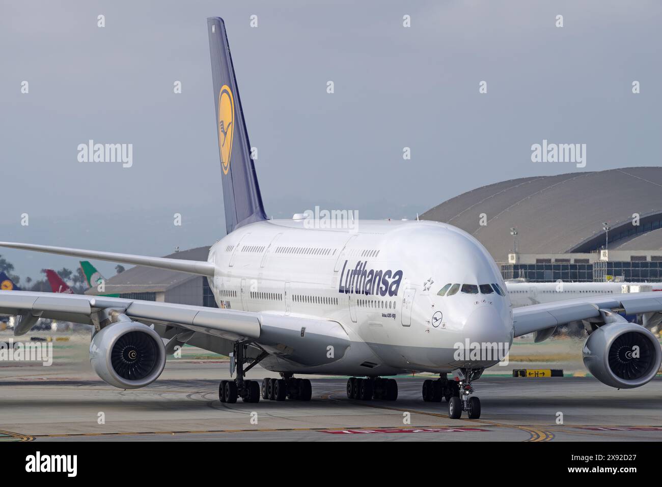 Lufthansa Airbus A380-800 with registration D-AIMN shown taxiing in ...