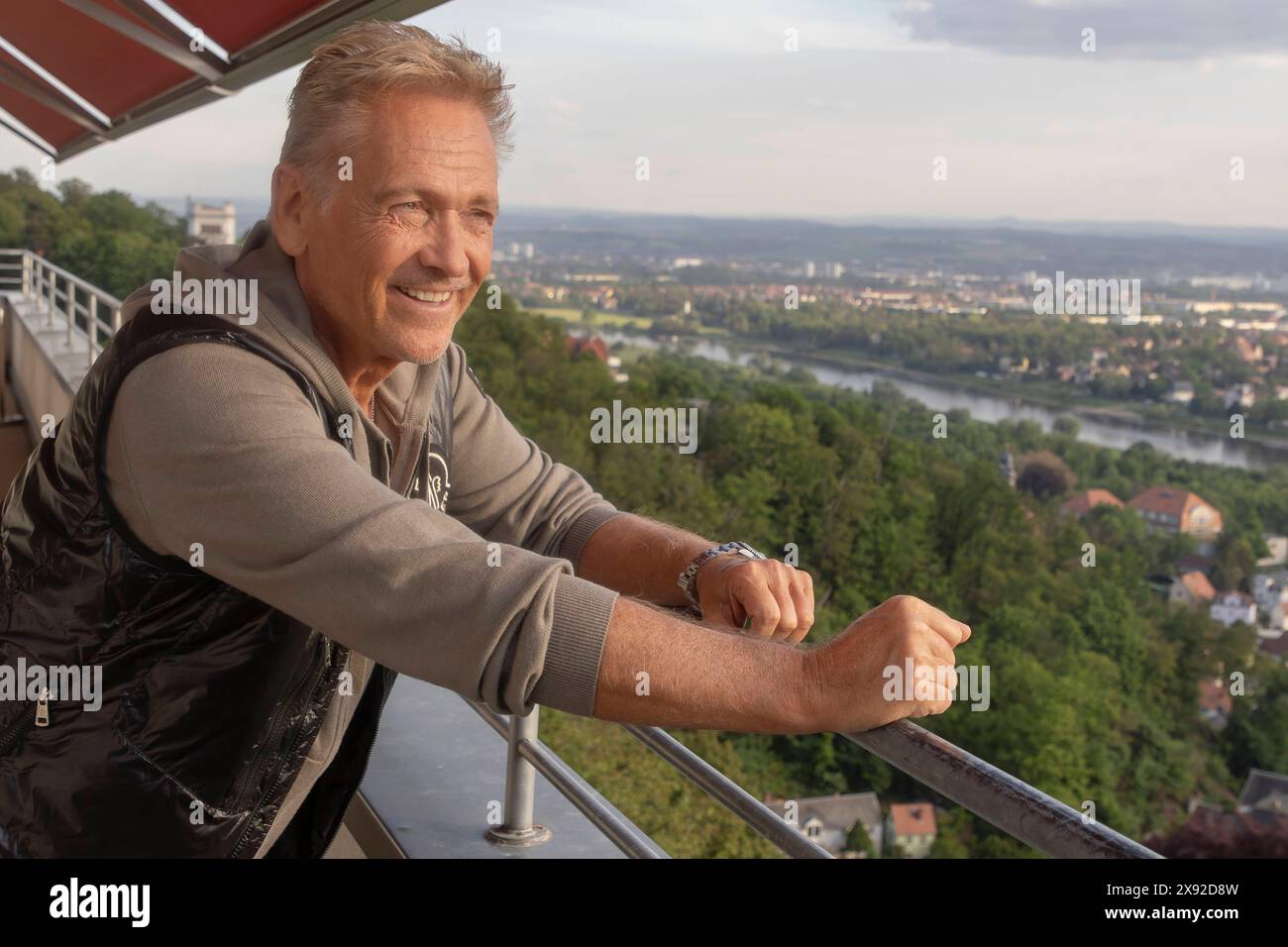 Der Dresdner Schlagersänger Olaf Berger - aufgenommen im Louisenhof ...
