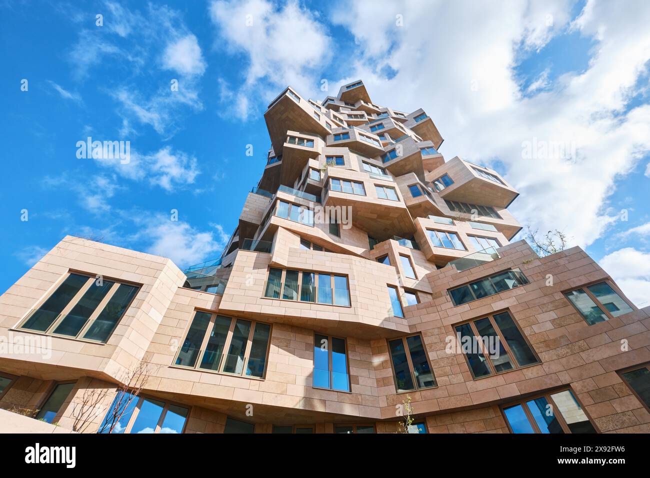 Netherlands, Amsterdam - April 07, 2024: Iconic residential towers ...