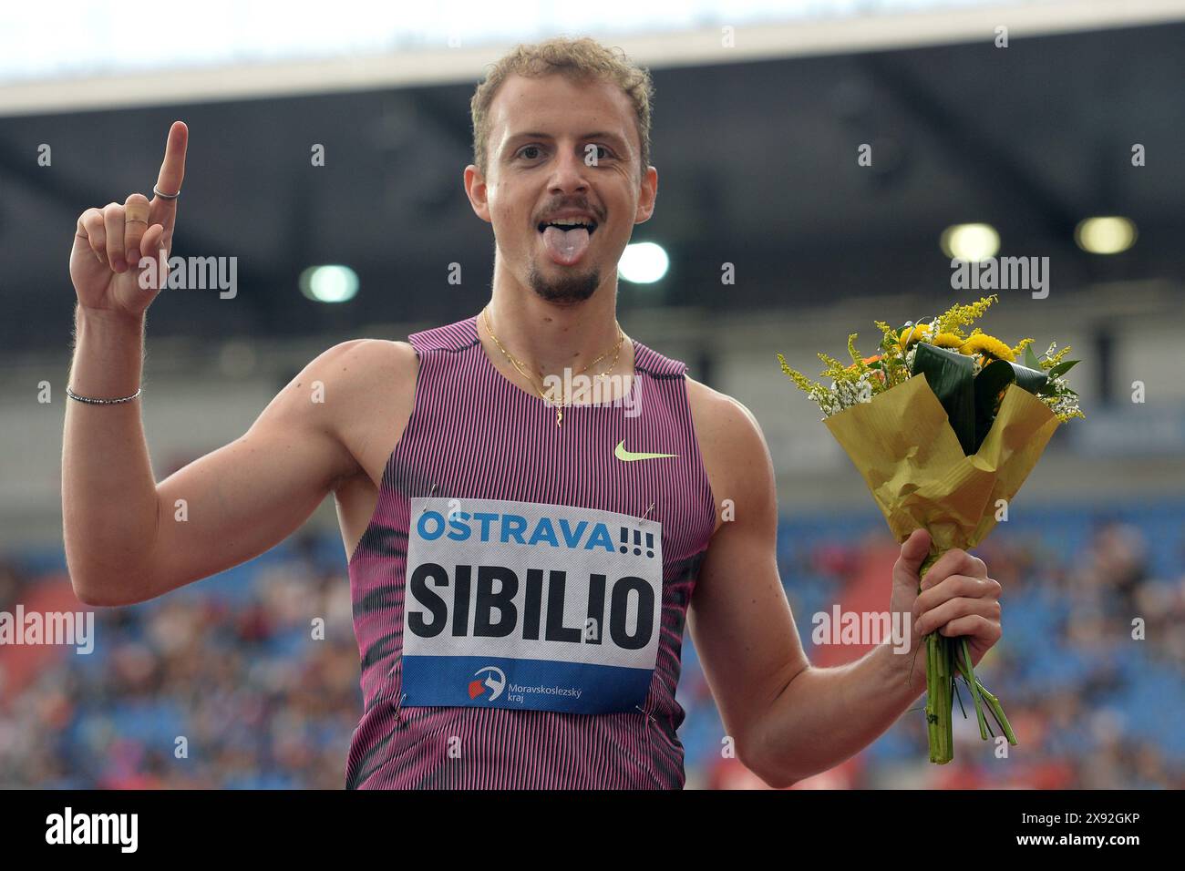 Ostrava, Czech Republic. 28th May, 2024. ALESSANDRO SIBILIO of Italy ...