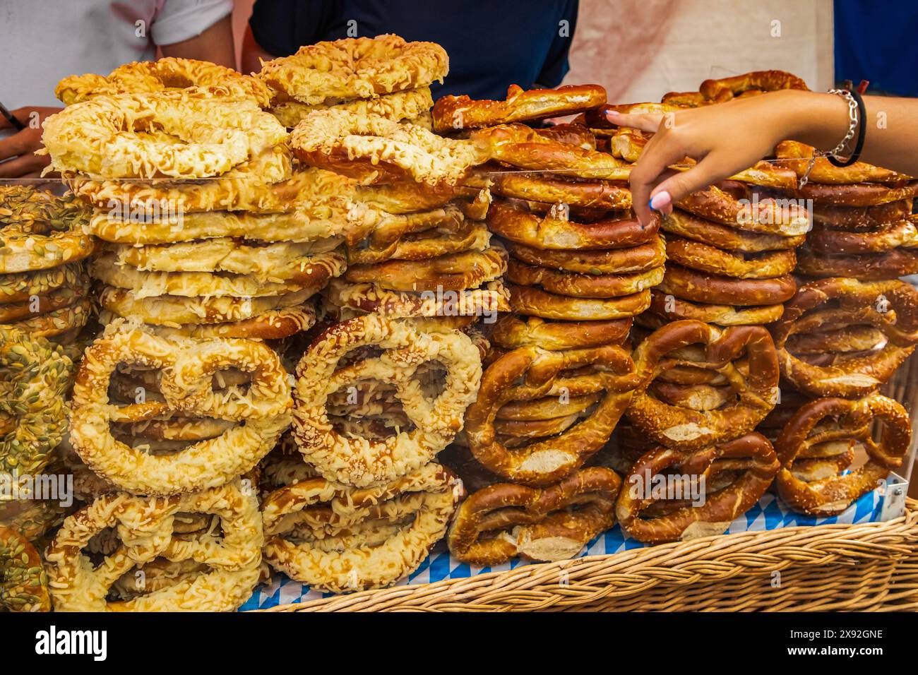 German Pretzel called Brezel very popular Bread in Southern Germany ...