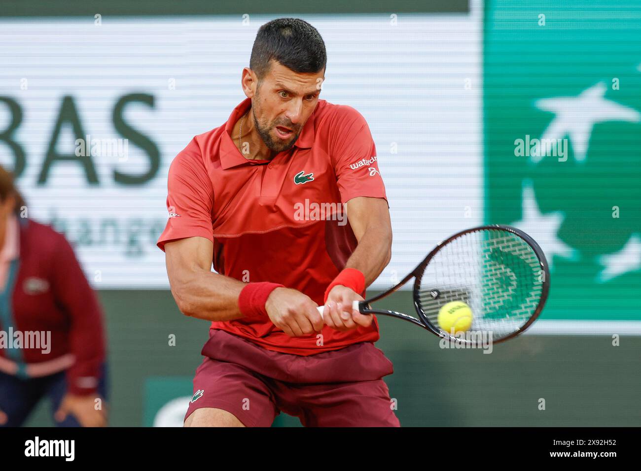 Paris, Paris, France. 28th May, 2024. Novak Djokovic (SRB) in action ...