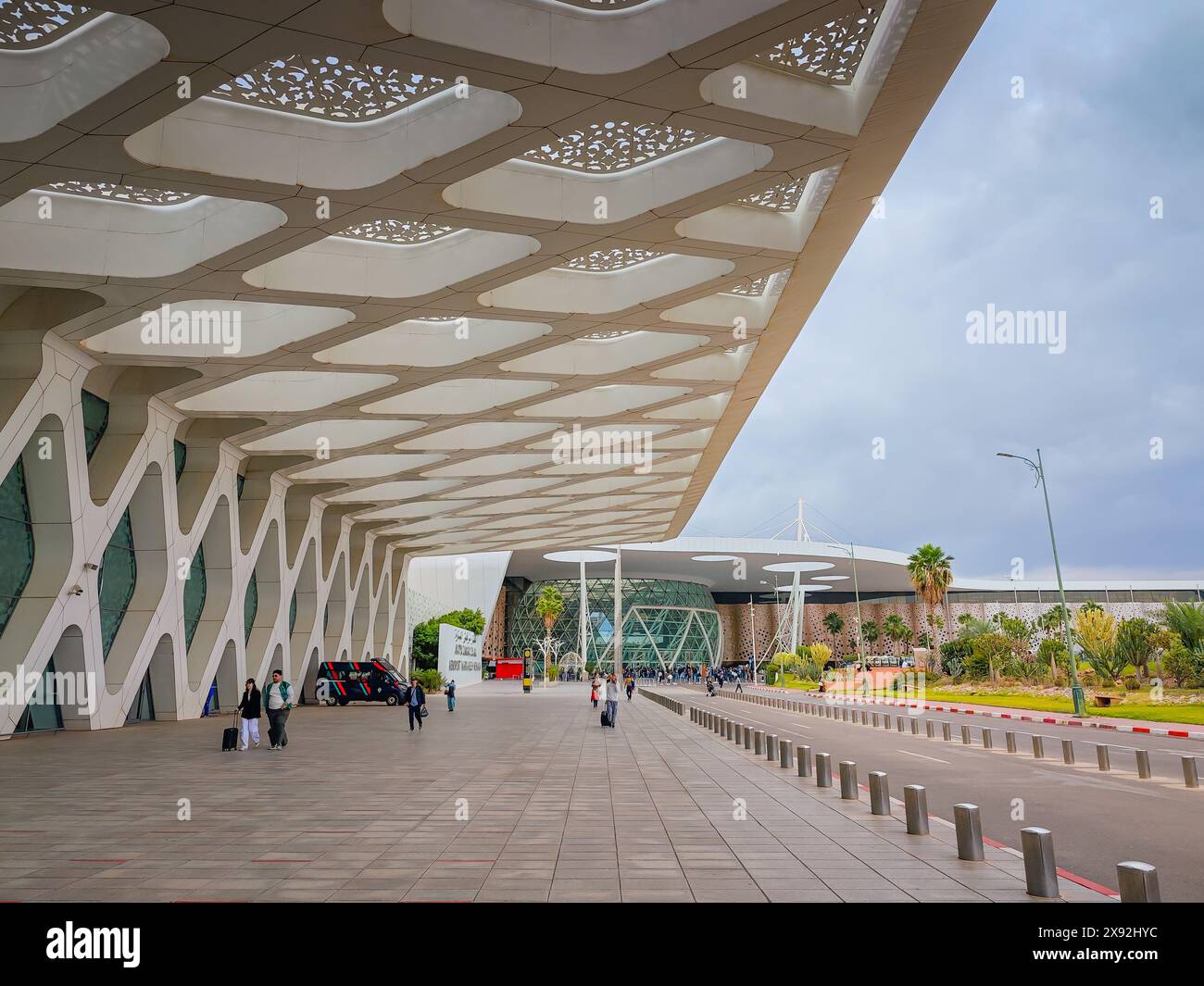 05 28 2024 - Marrakesh, Morocco. The new Menara Airport building with ...