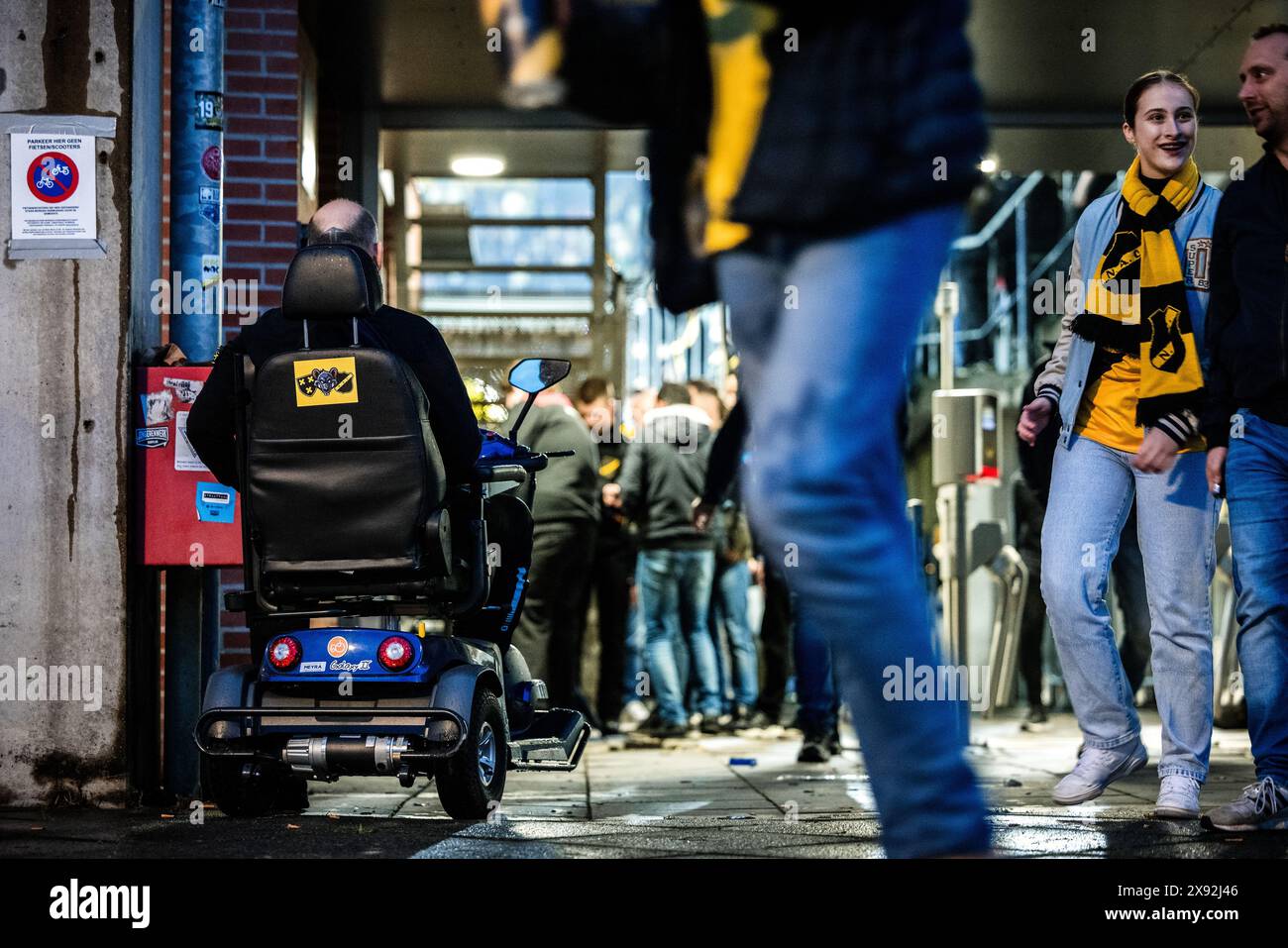 BREDA - NAC supporters leave the Rat Verlegh Stadium on May 28, 2024 in ...