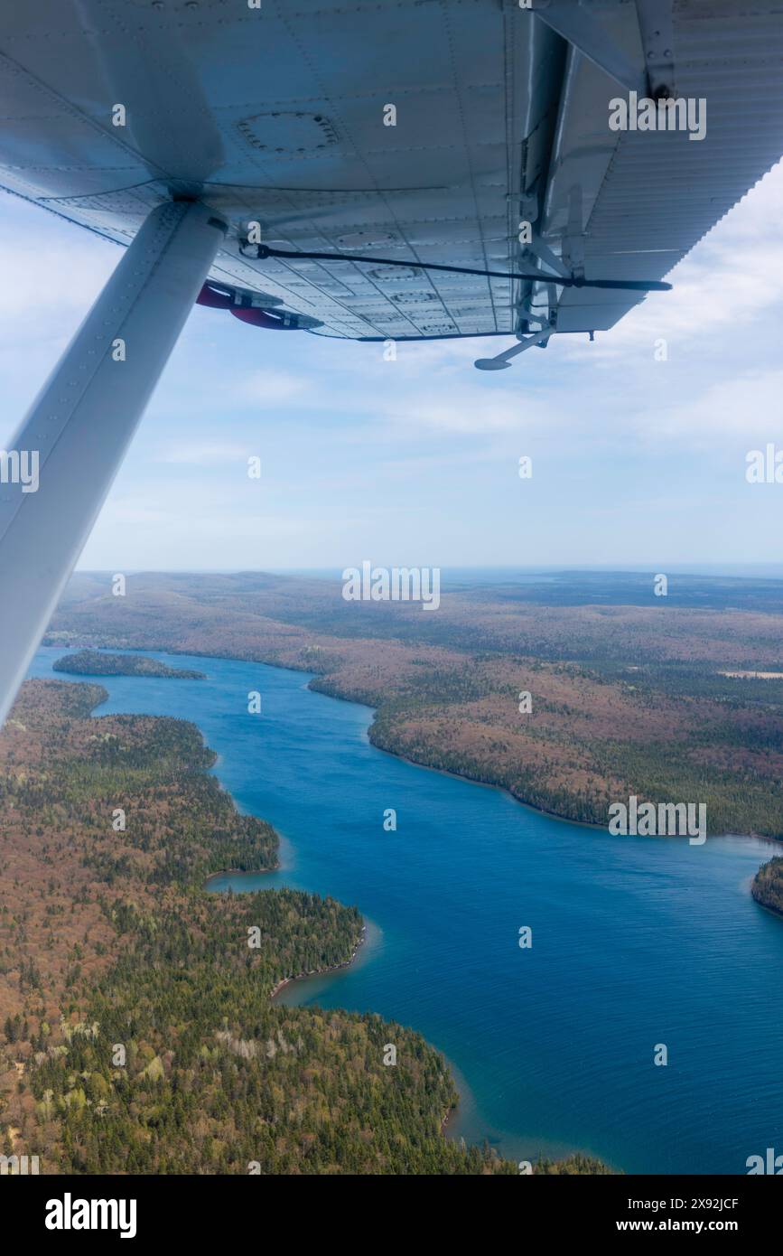 Aerial photograph of Isle Royale National Park, Michigan, USA Stock ...
