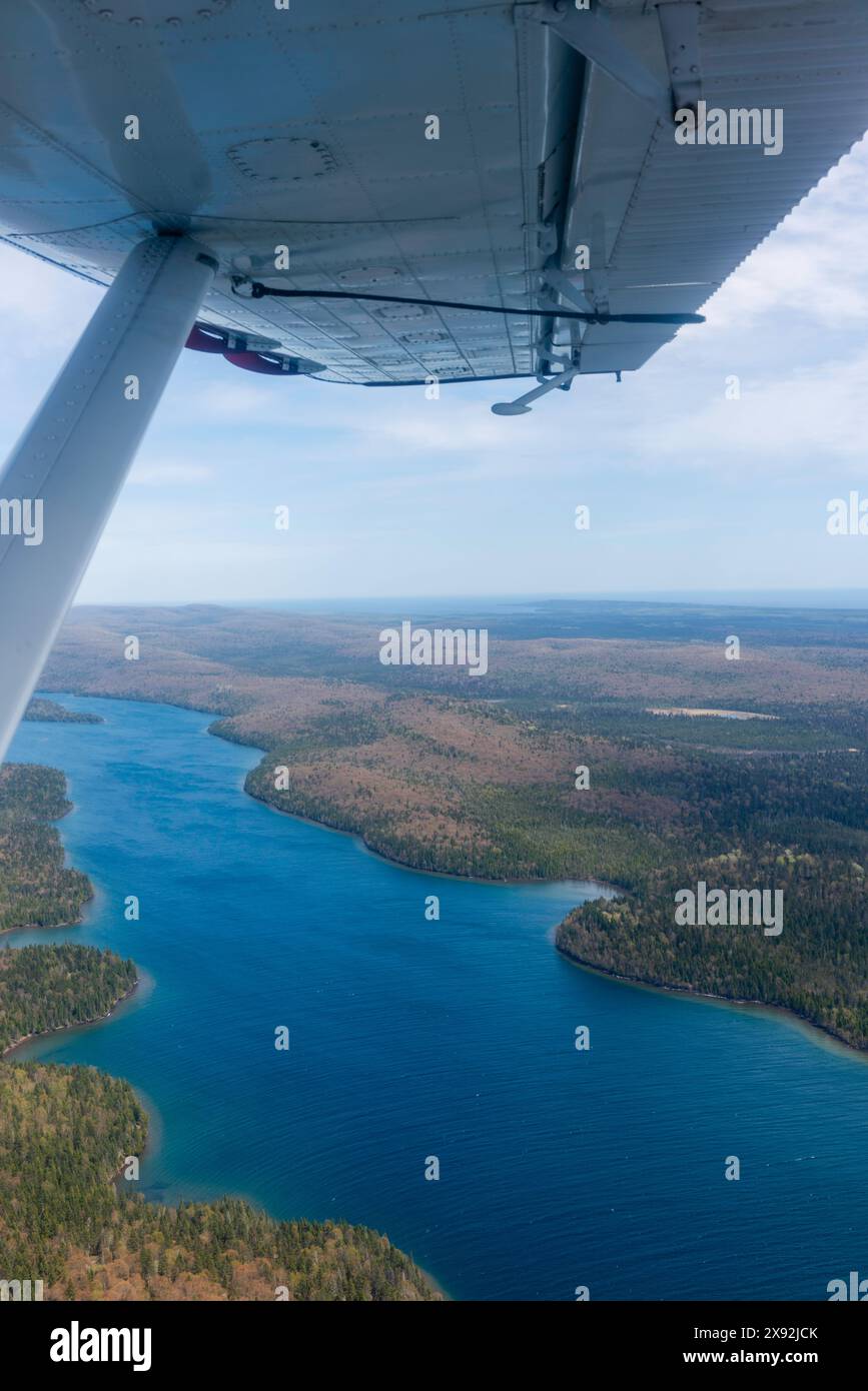 Aerial photograph of Isle Royale National Park, Michigan, USA Stock ...
