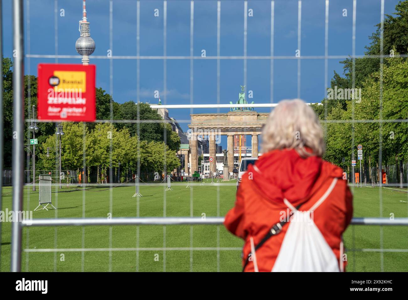 UEFA EURO 2024, größte Fan Zone Deutschlands, Public Viewing auf ...
