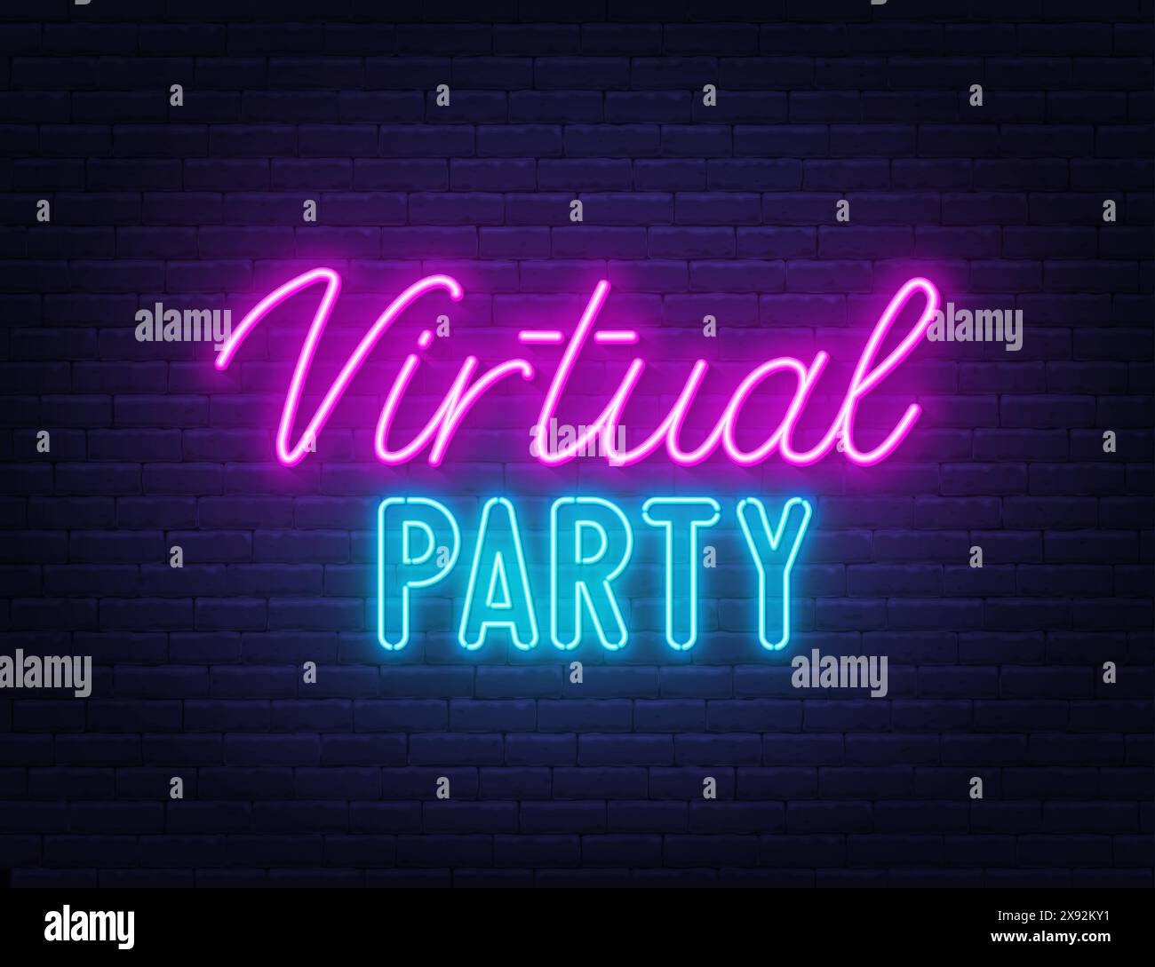Virtual party Stock Vector Images - Alamy