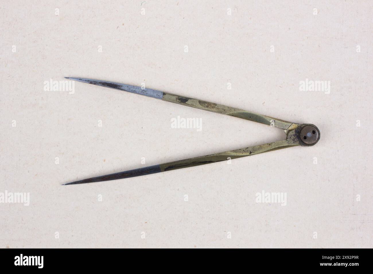 vintage bronze dividers calipers nautical navigation chart tool on ...