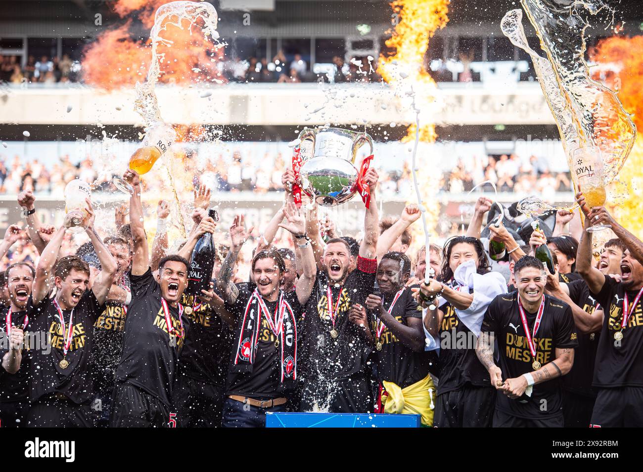 Herning, Denmark. 26th, May 2024. Captain Henrik Dalsgaard of FC ...