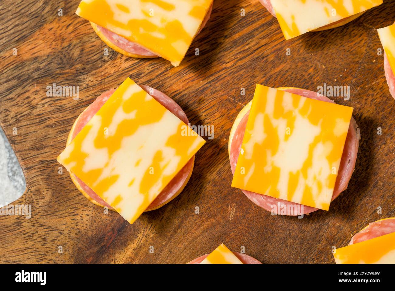 Gourmet Cheese Meat and Crackers as a Healthy Appetizer Stock Photo - Alamy