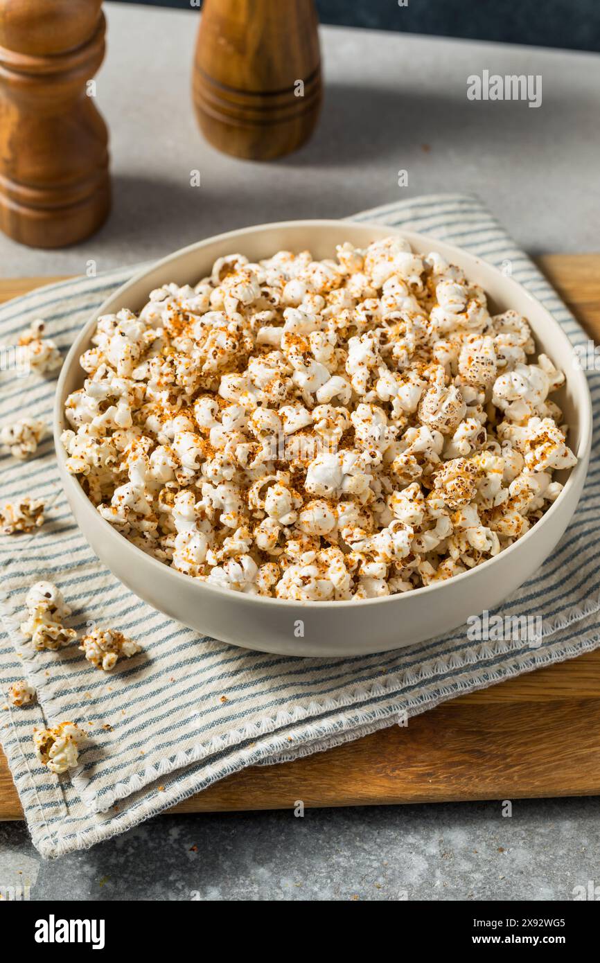 Homemade Spicy Taijin Popcorn with Salted Butter Stock Photo - Alamy