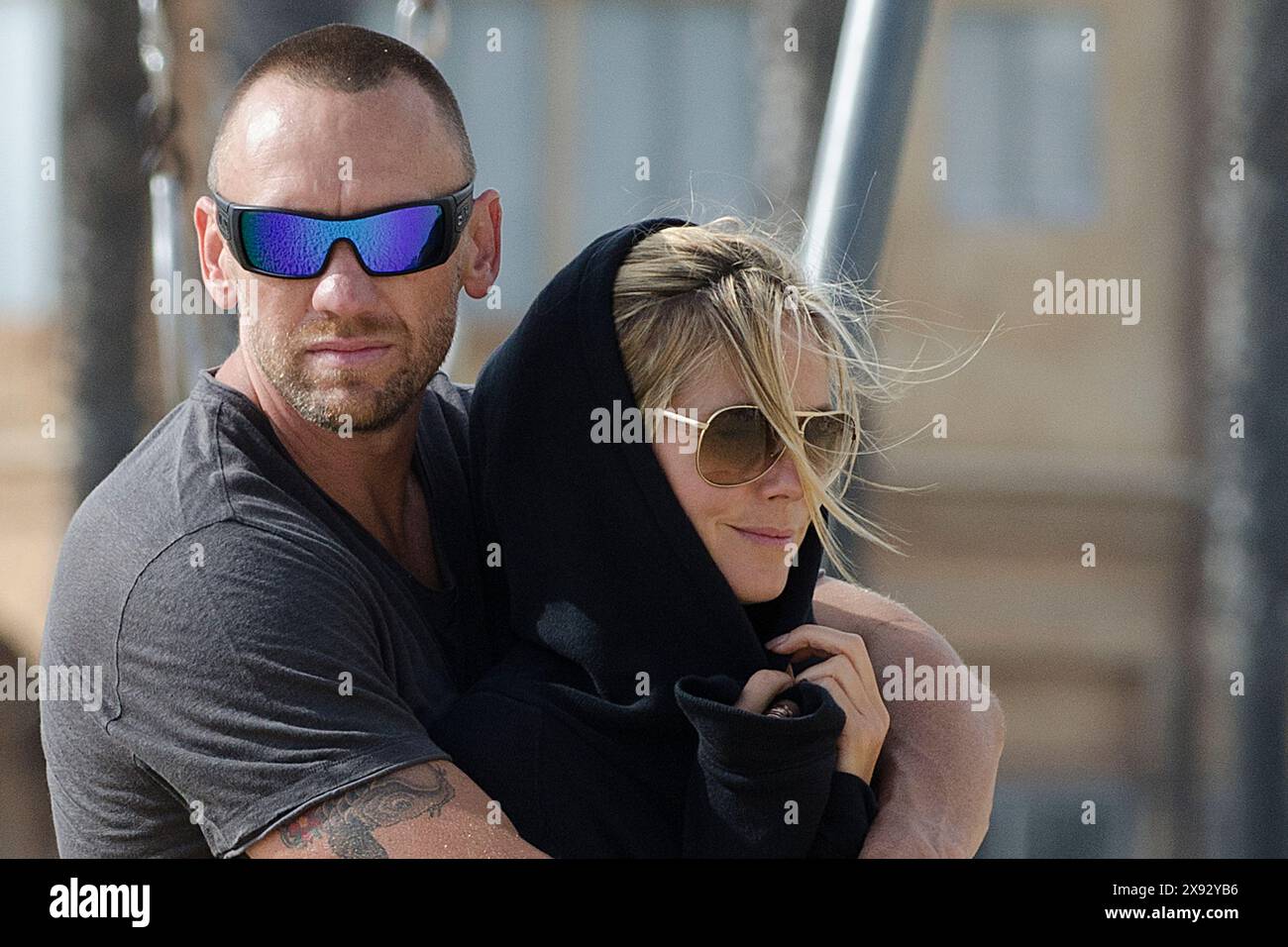 Happiness and love for Heidi Klum and Martin Kristen on Santa Monica ...