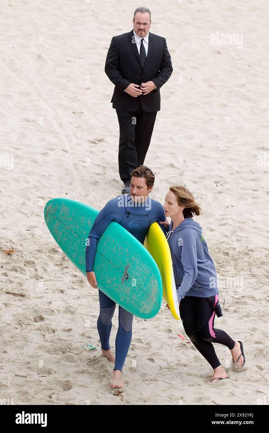 Excl Helen Hunt and Luke Wilson seen on Venice beach during the set of ...