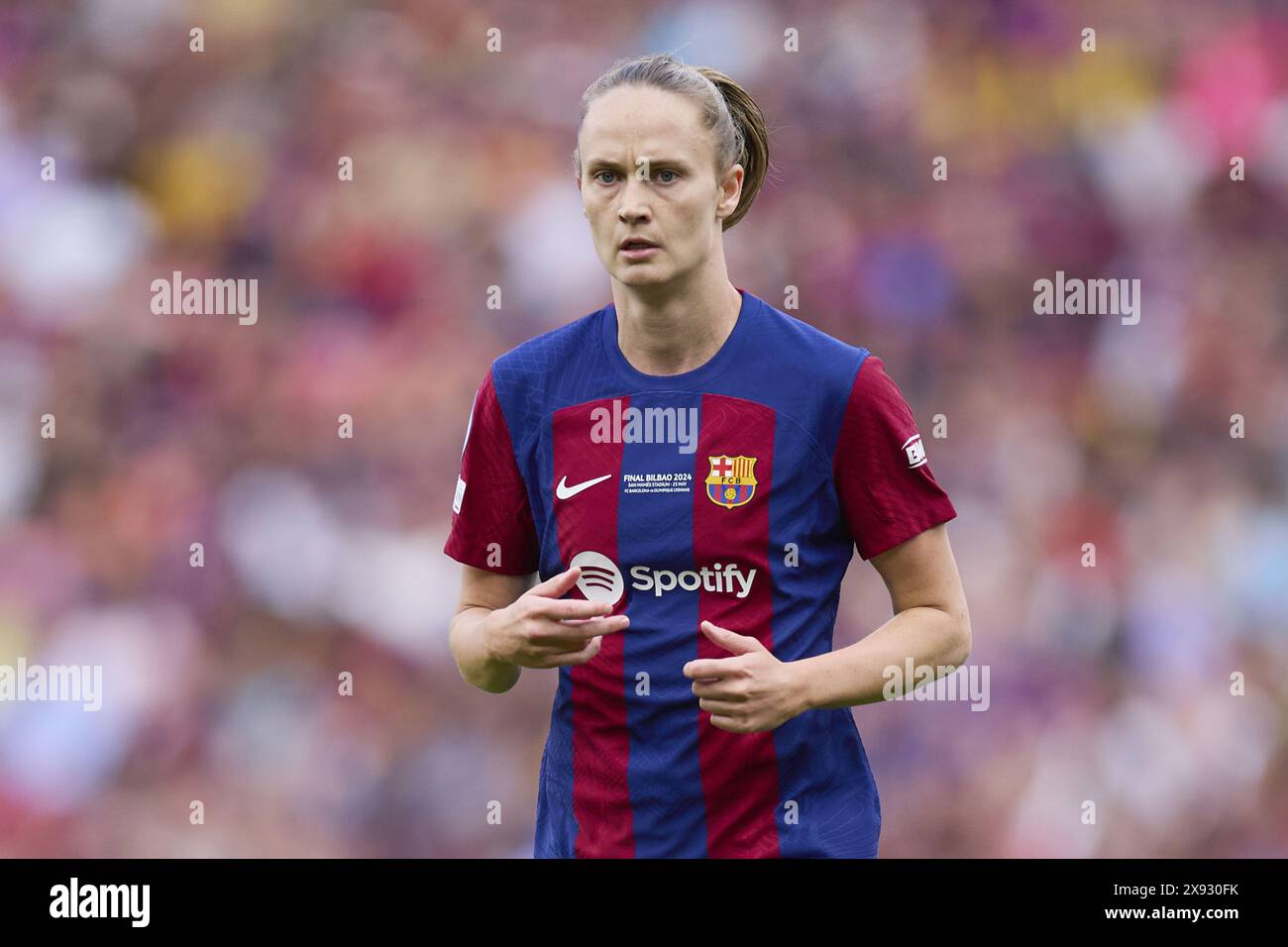 Caroline Graham Hansen of FC Barcelona during the UEFA Women's ...