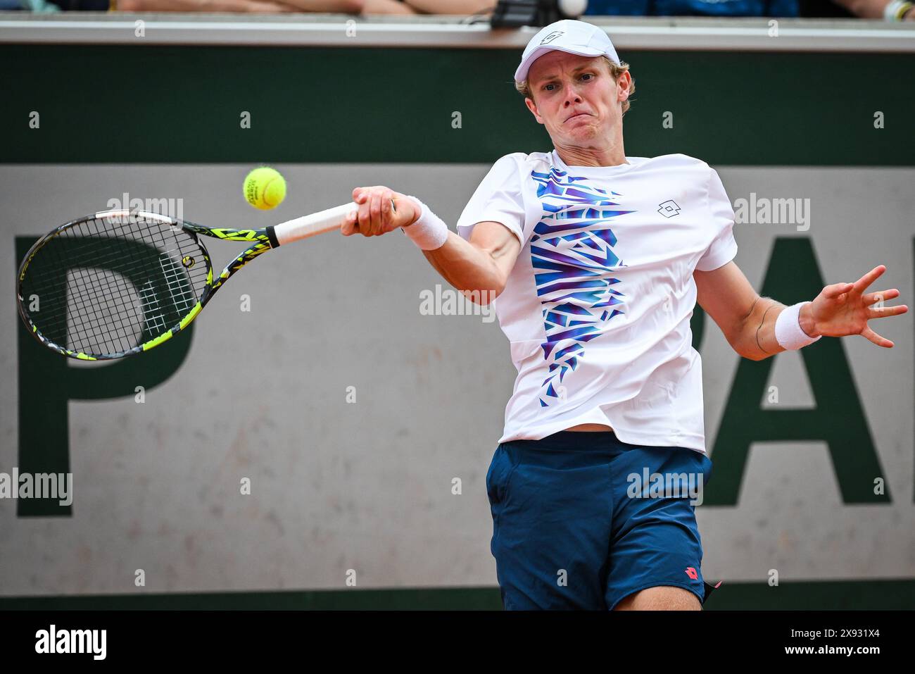 Jesper DE JONG of Netherlands during the first day of Roland-Garros ...