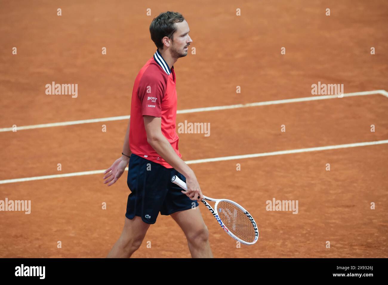 Daniil Medvedev against Matteo Arnaldi in the Men's Singles Round of 64 match during Day Five of ...