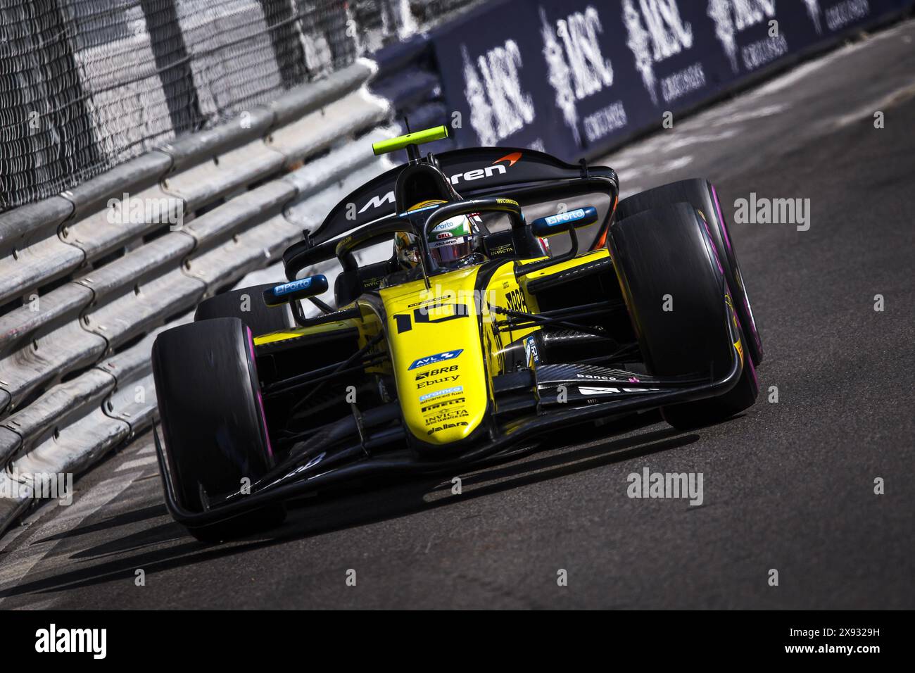 10 BORTOLETO Gabriel (bra), Invicta Racing, Dallara F2 2024, action ...