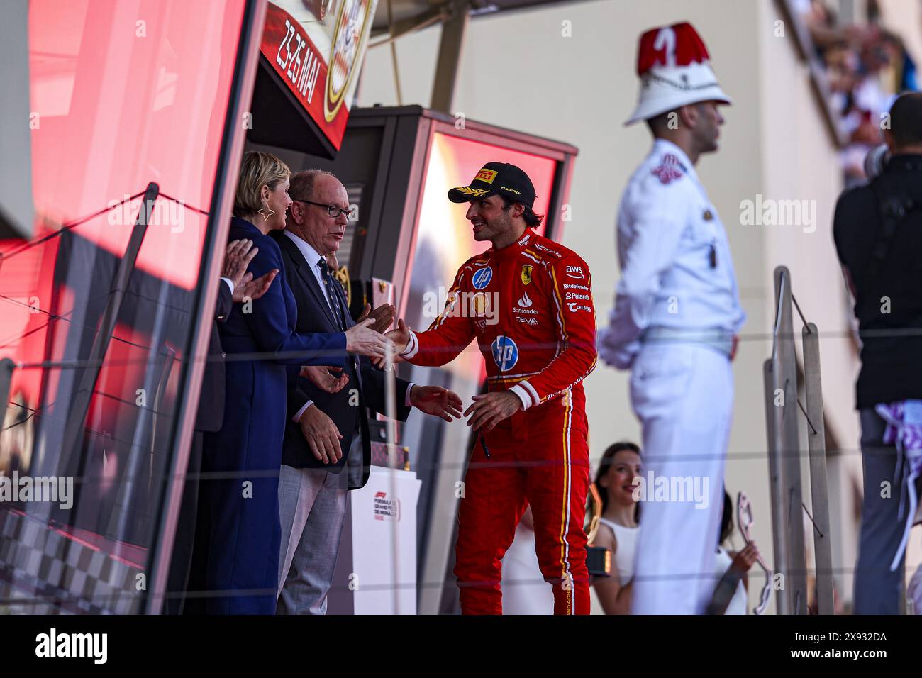 SAINZ Carlos (spa), Scuderia Ferrari SF-24 Albert II Grimaldi Prince of ...