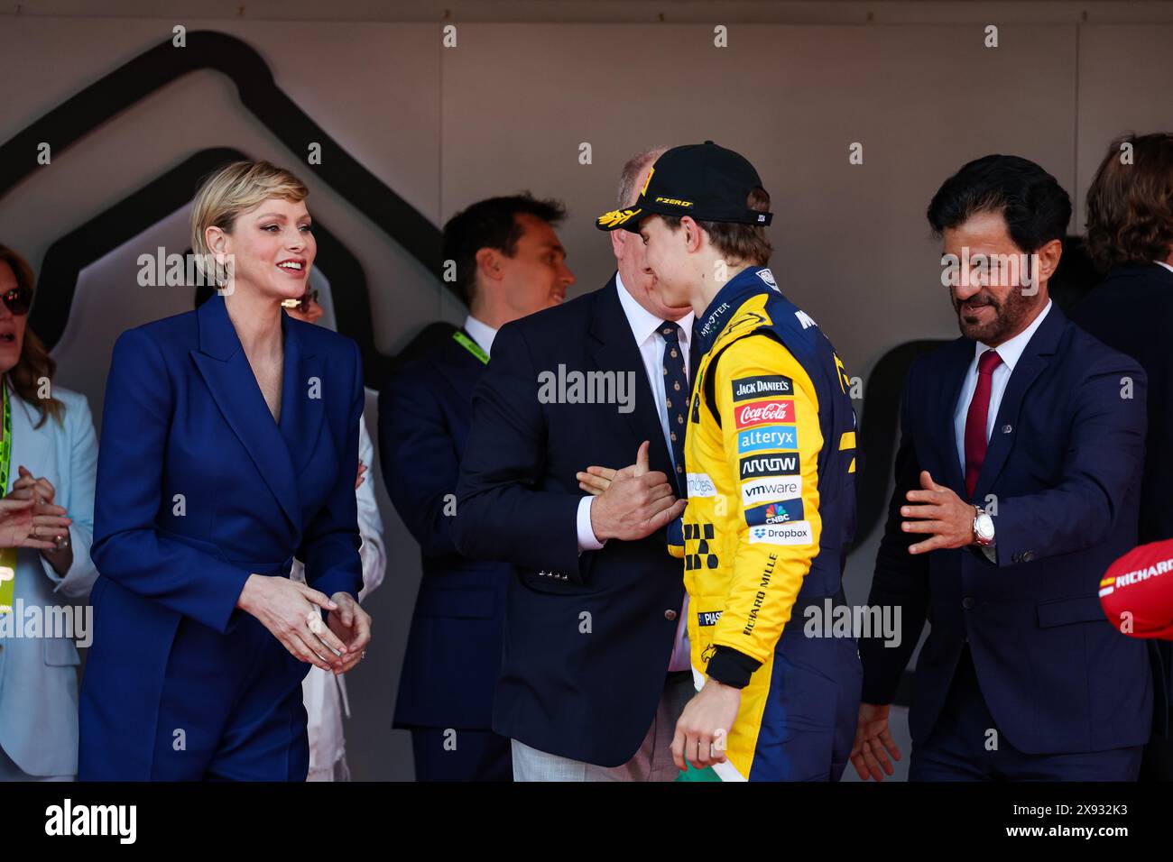 Princess of Monaco Charlene Lynette, PIASTRI Oscar (aus), McLaren F1 ...
