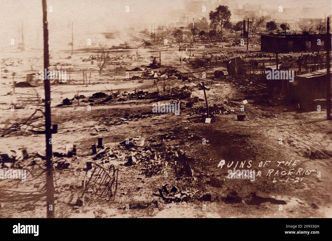 Ruins of Tulsa Race Massacre 1921 Stock Photo - Alamy