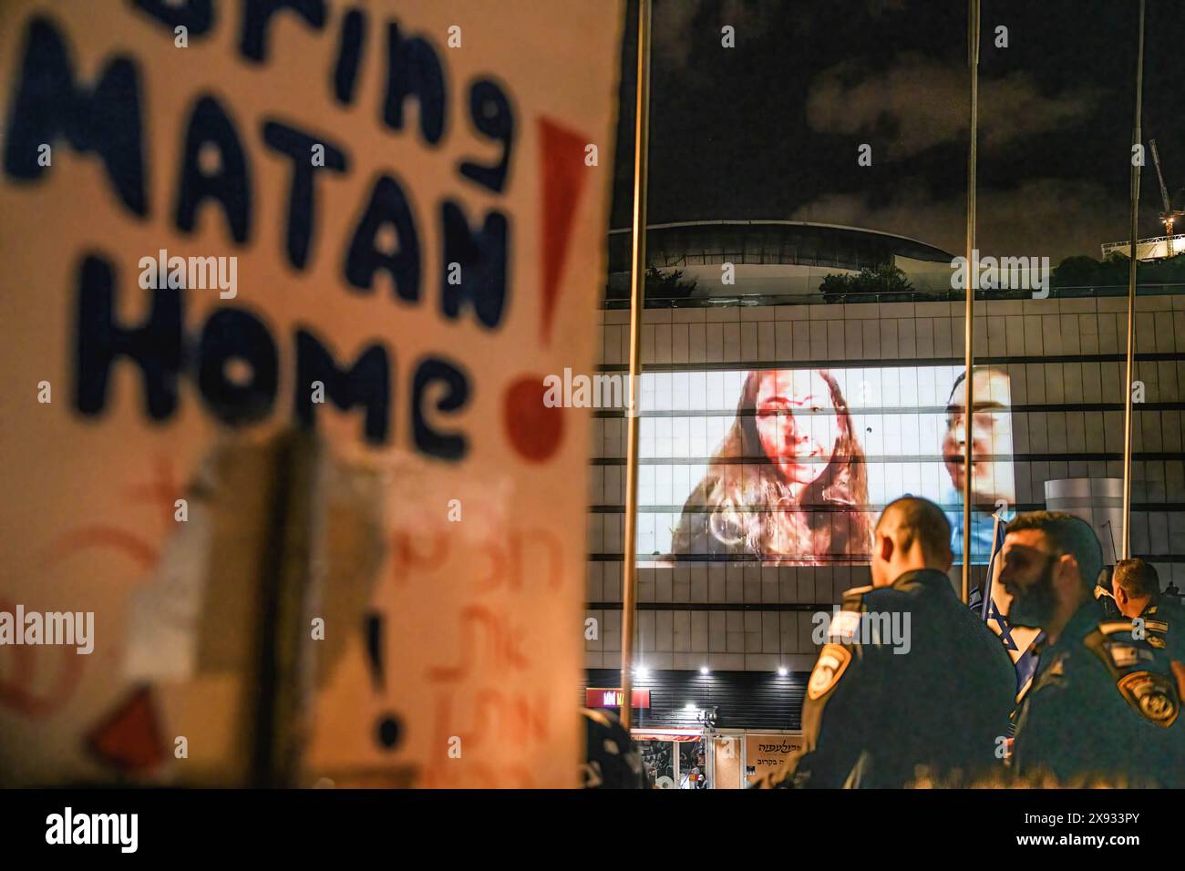 Tel Aviv, Israel. 25th May, 2024. Israeli female hostage soldier Naama ...