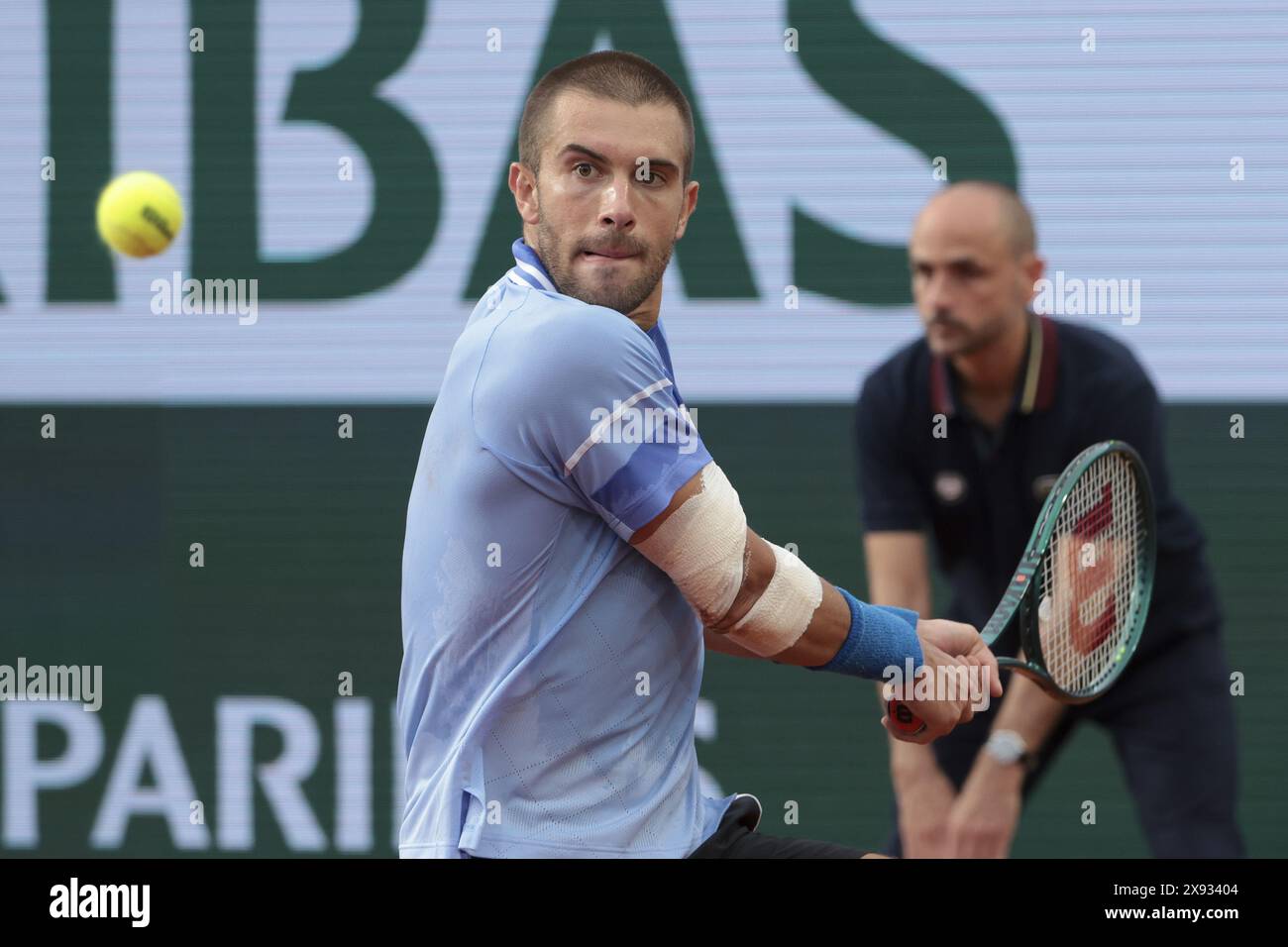 Borna Coric of Croatia during day 1 of the 2024 French Open, Roland ...
