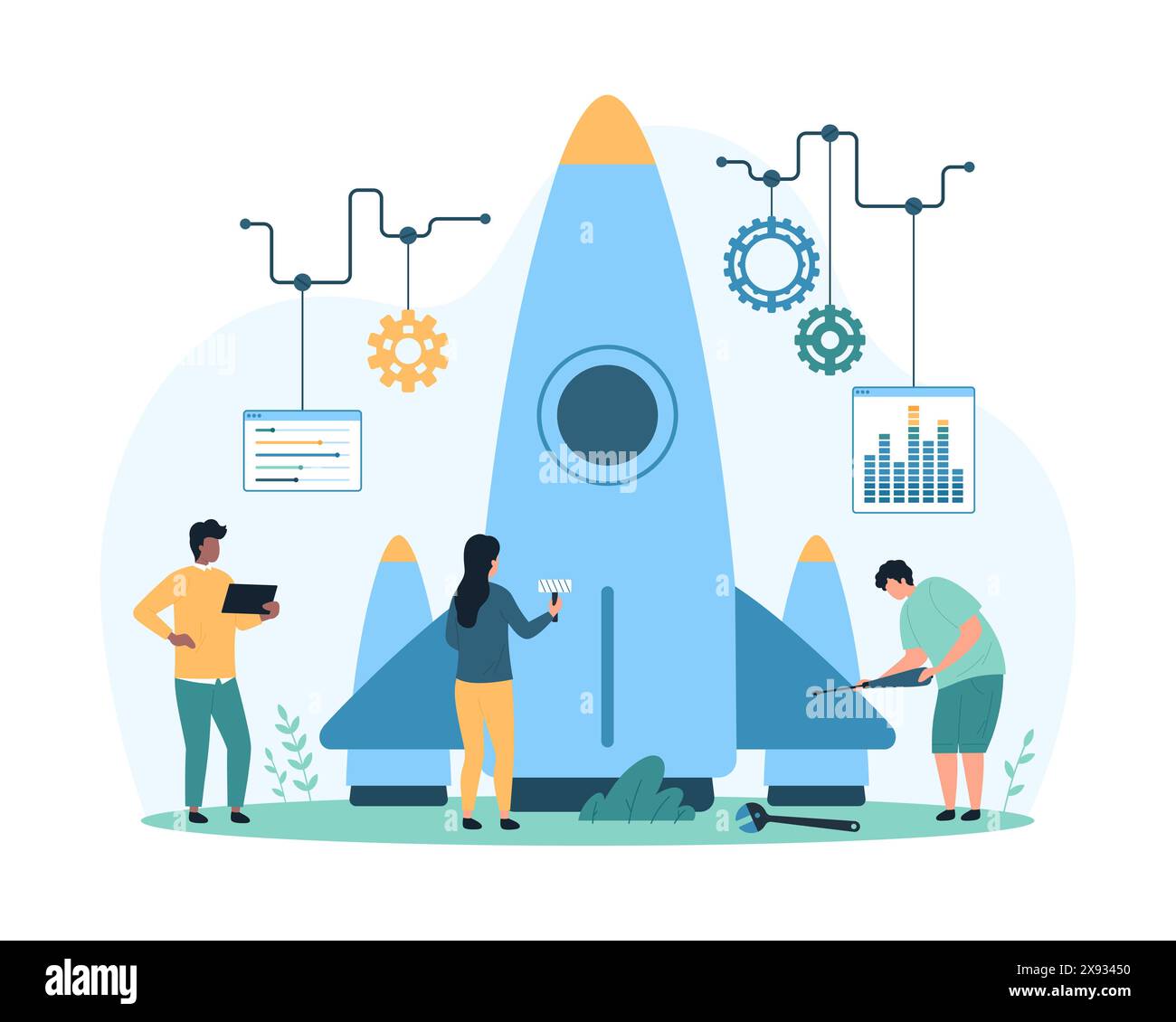 New creative idea improvement, startup development and success ...