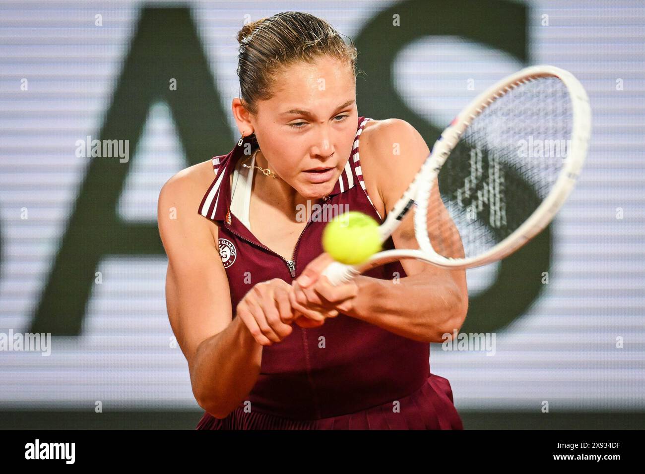 Erika ANDREEVA of Russia during the third day of Roland-Garros 2024 ...