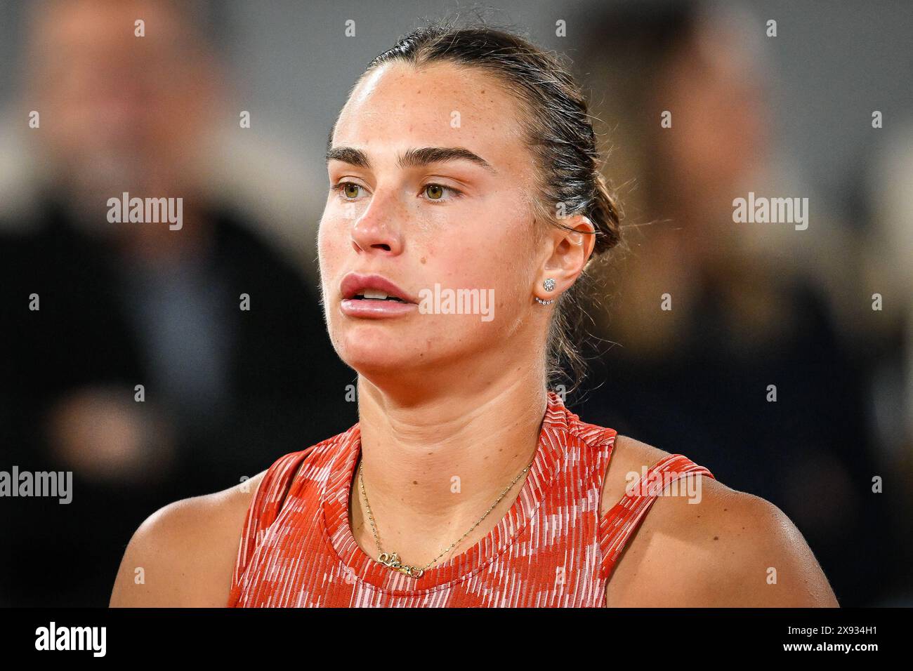 Aryna SABALENKA of Belarus during the third day of Roland-Garros 2024 ...