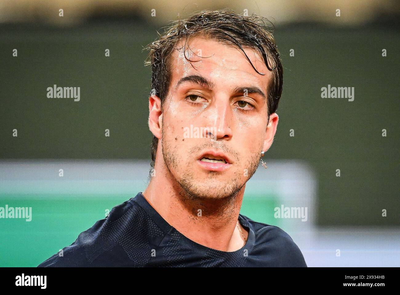Felipe MELIGENI ALVES of Brazil during the third day of Roland-Garros ...